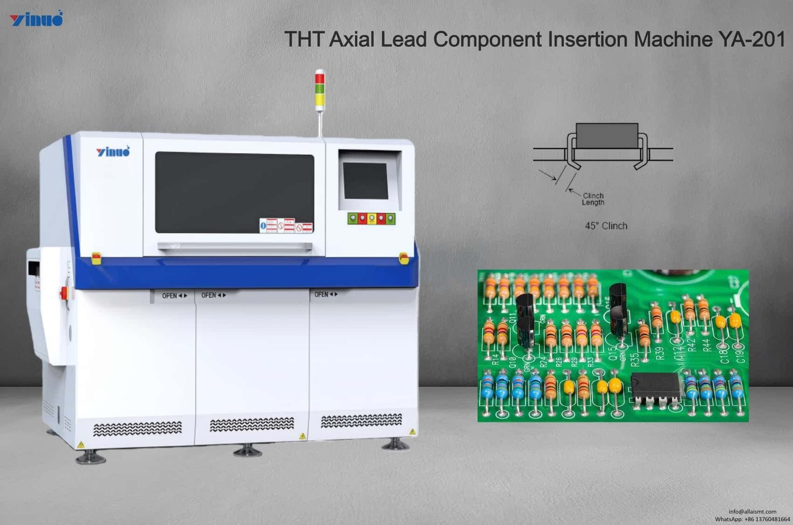 Reliable Insertion Machine for THT Axial Lead Components